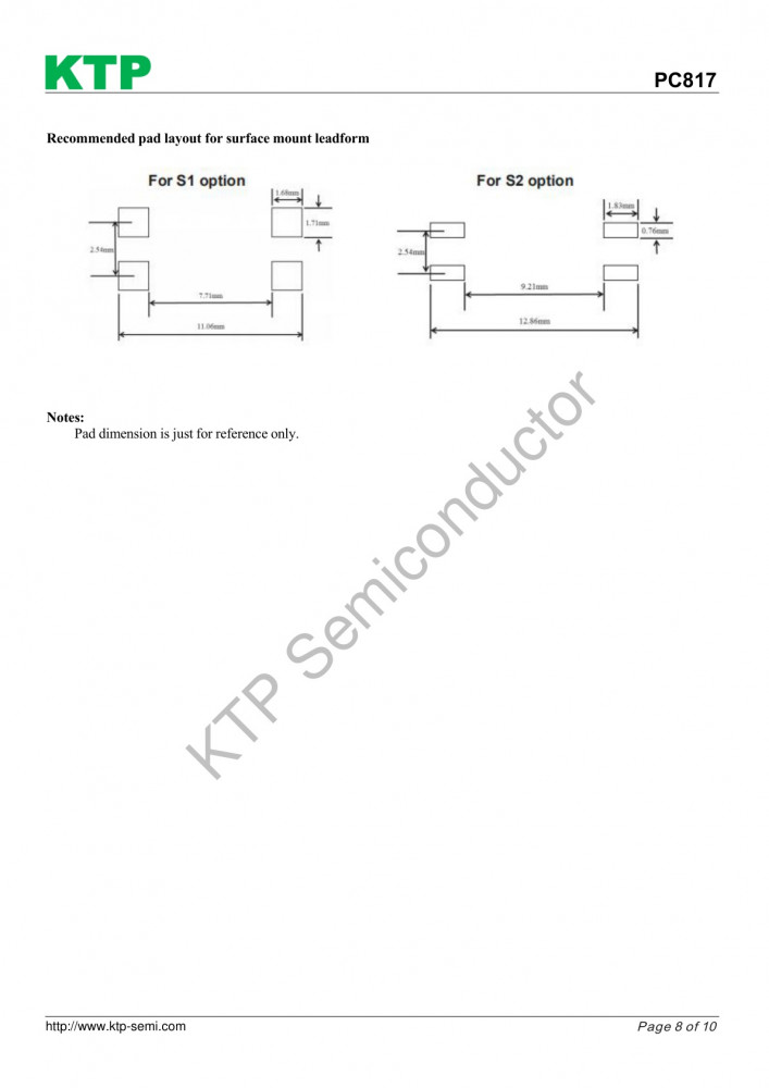 PC817S1C-CX(KTP) datasheet page 8