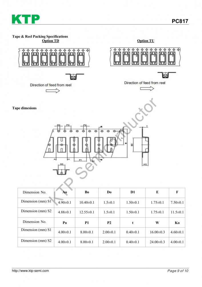 PC817S1C-CX(KTP) datasheet page 9