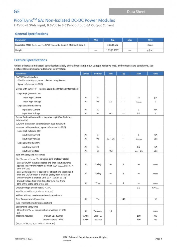 APTH006A0X4-SRZ datasheet page 4