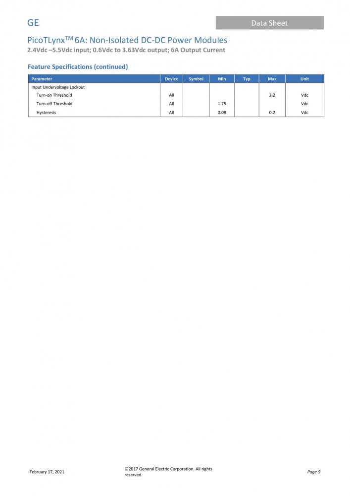 APTH006A0X4-SRZ datasheet page 5