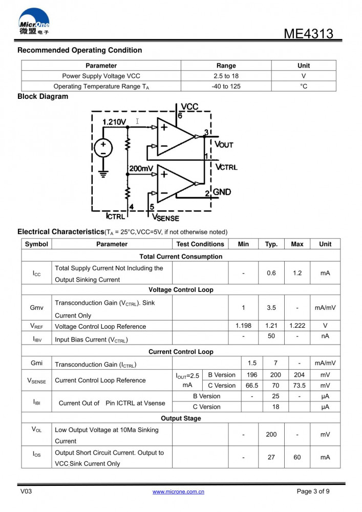 ME4313 datasheet page 3