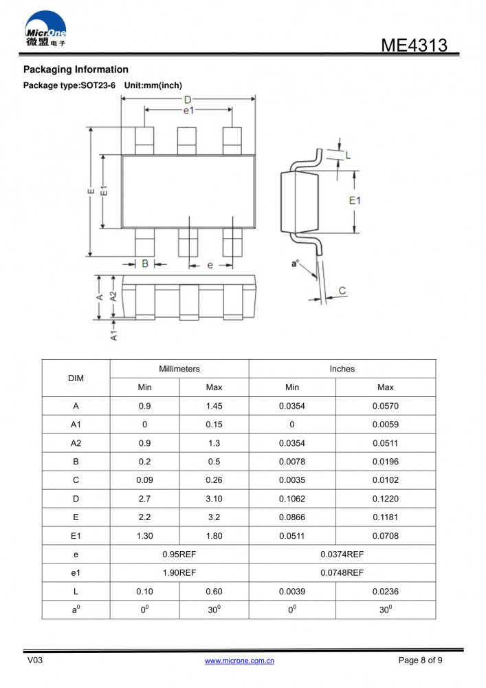 ME4313 datasheet page 8