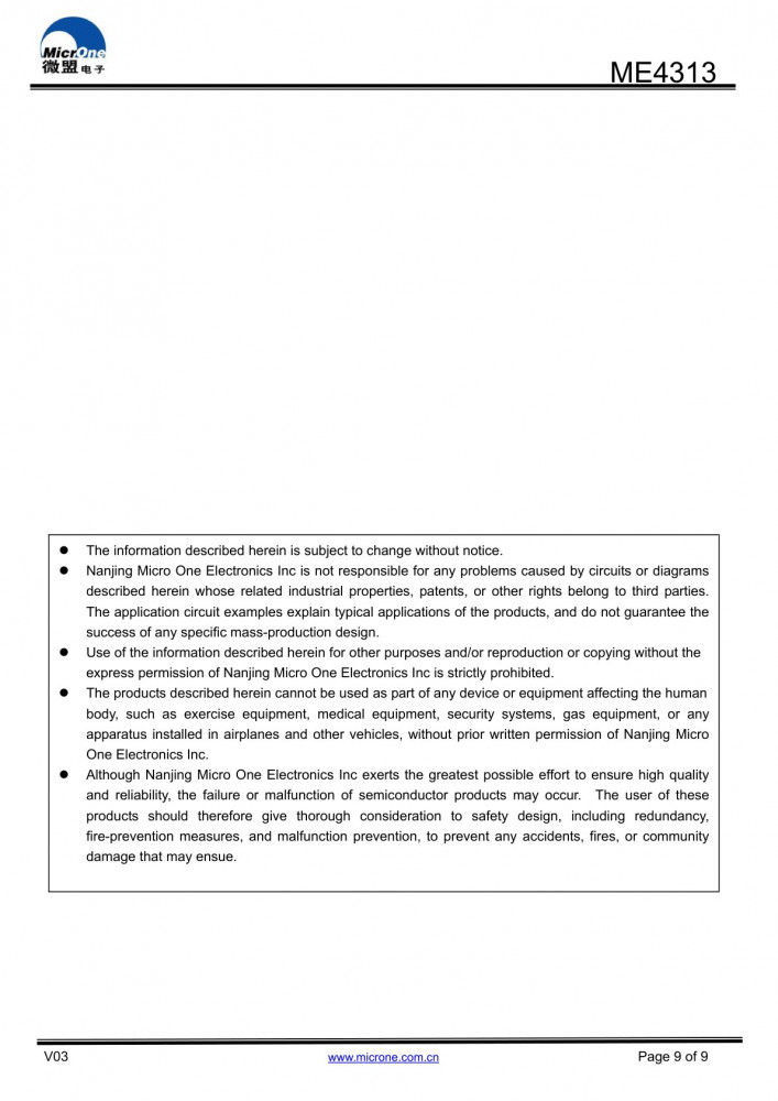 ME4313 datasheet page 9