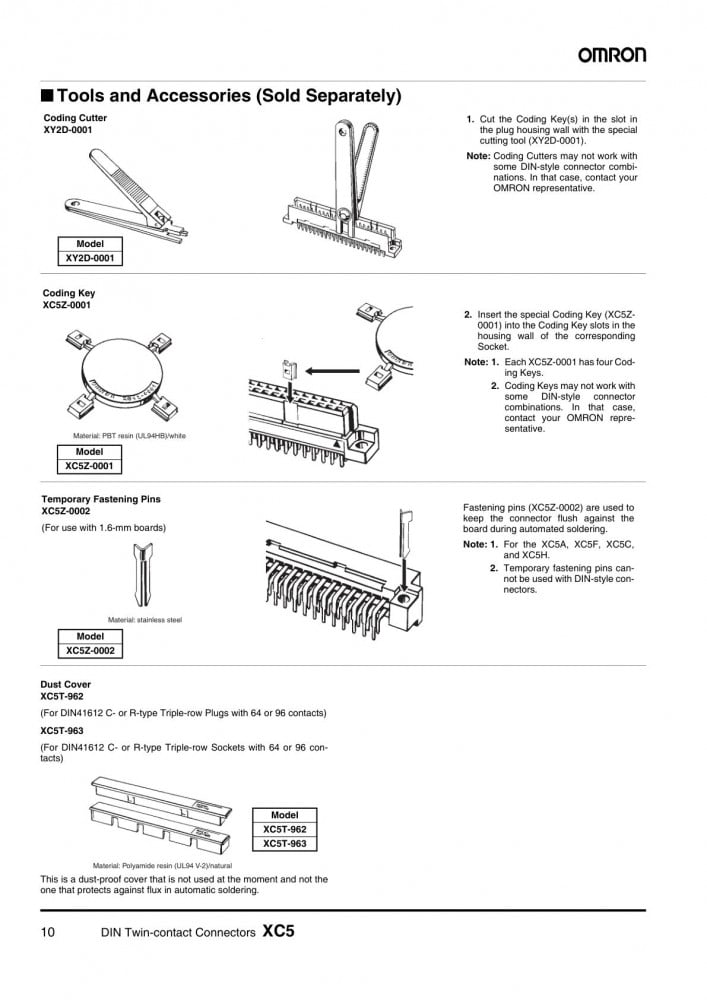 OMRON XC5 technical document page 10
