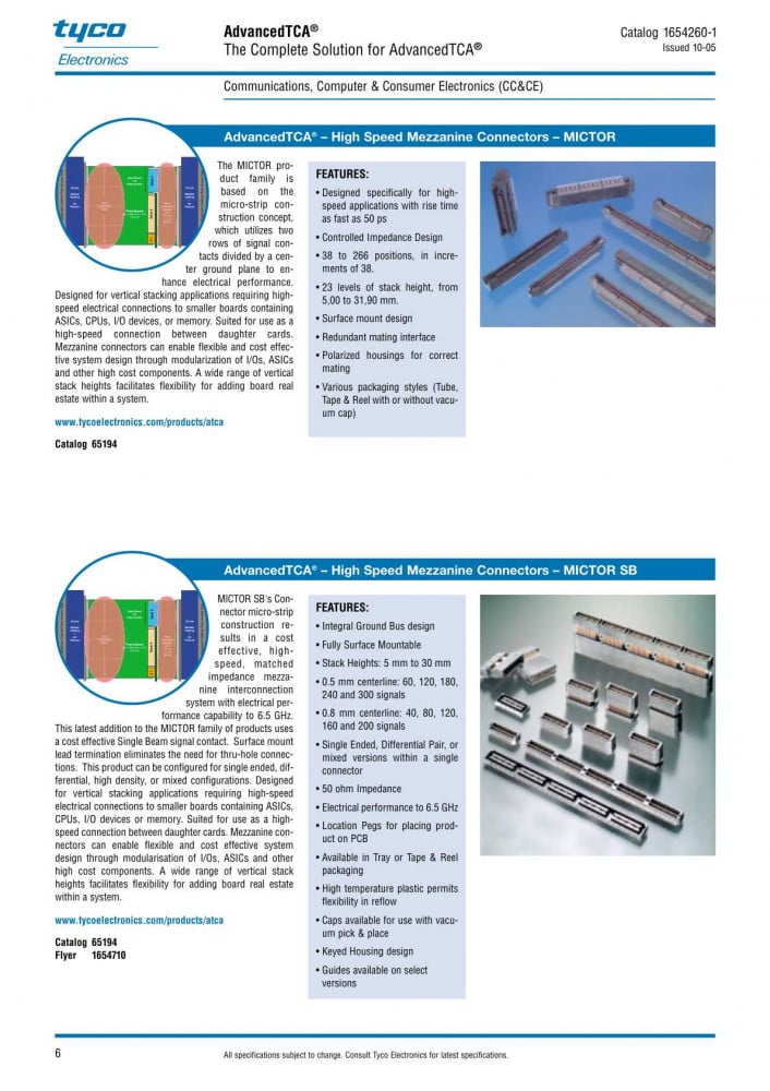 TE Connectivity AdvancedTCA document page 8