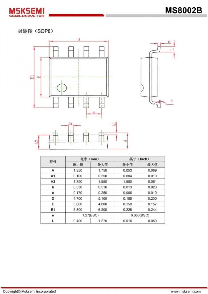 MS8002B datasheet page 8