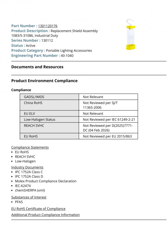 Product document page 1