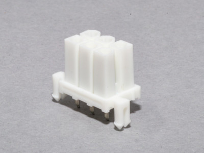 Mini-Fit Plus PCB Receptacle, 4.20mm Pitch, Dual Row, Vertical, Blind Mating, 6 Circuits, with Snap-in Plastic Peg PCB Lock, PA Polyamide Nylon 6/6, UL 94V-0, Select Gold (Au) Over Nickel (Ni) Plating for sale