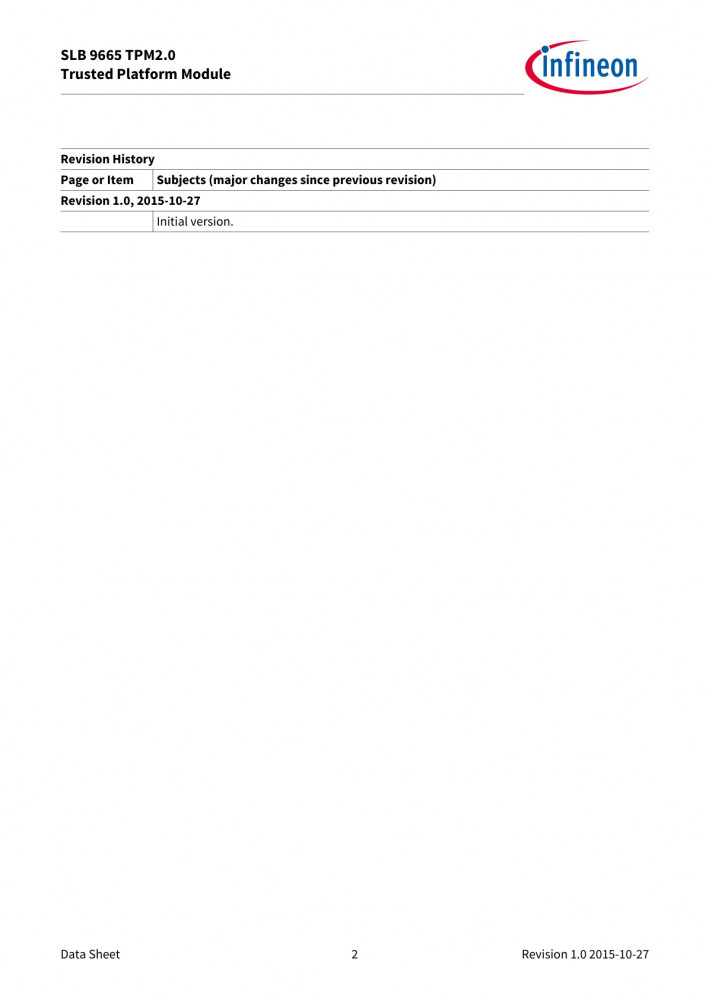 SLB 9665 datasheet page 2