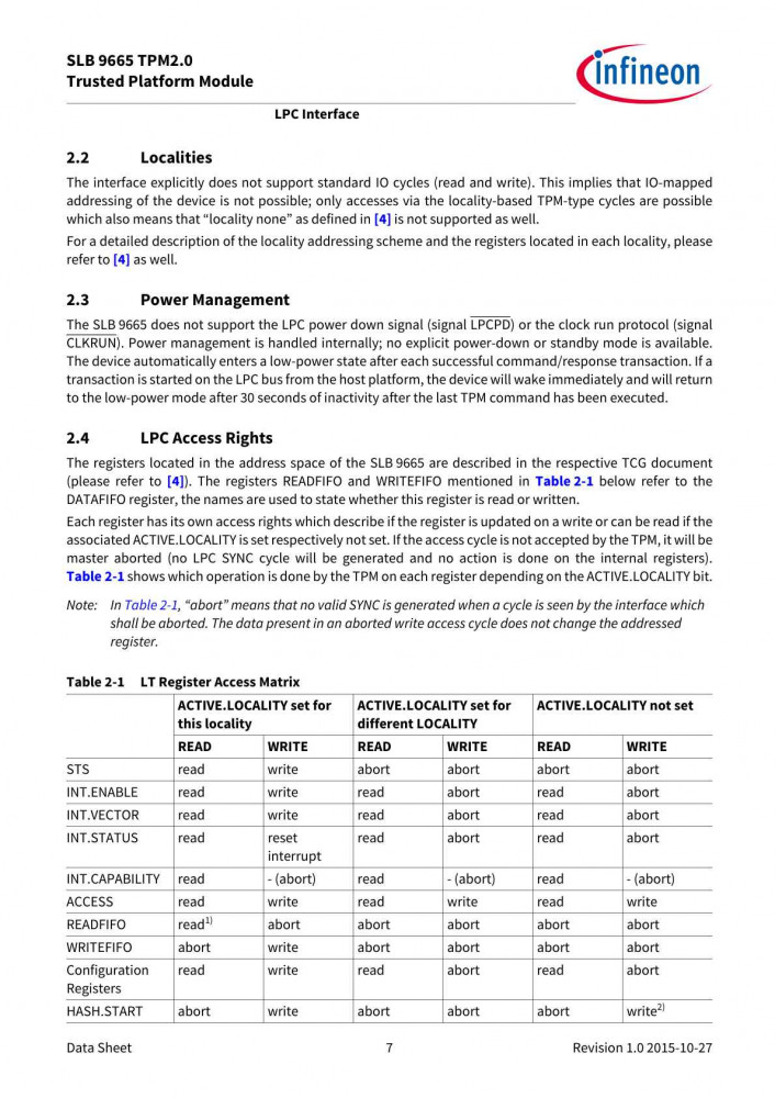 SLB 9665 datasheet page 7