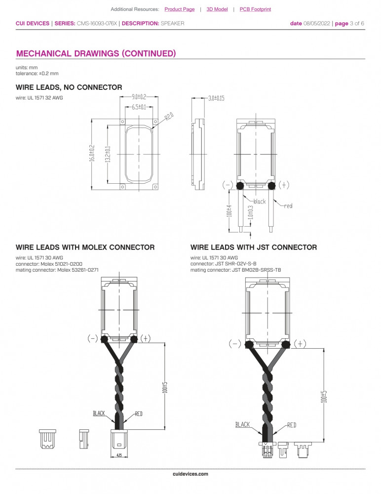 CMS-16093-076S datasheet page 3