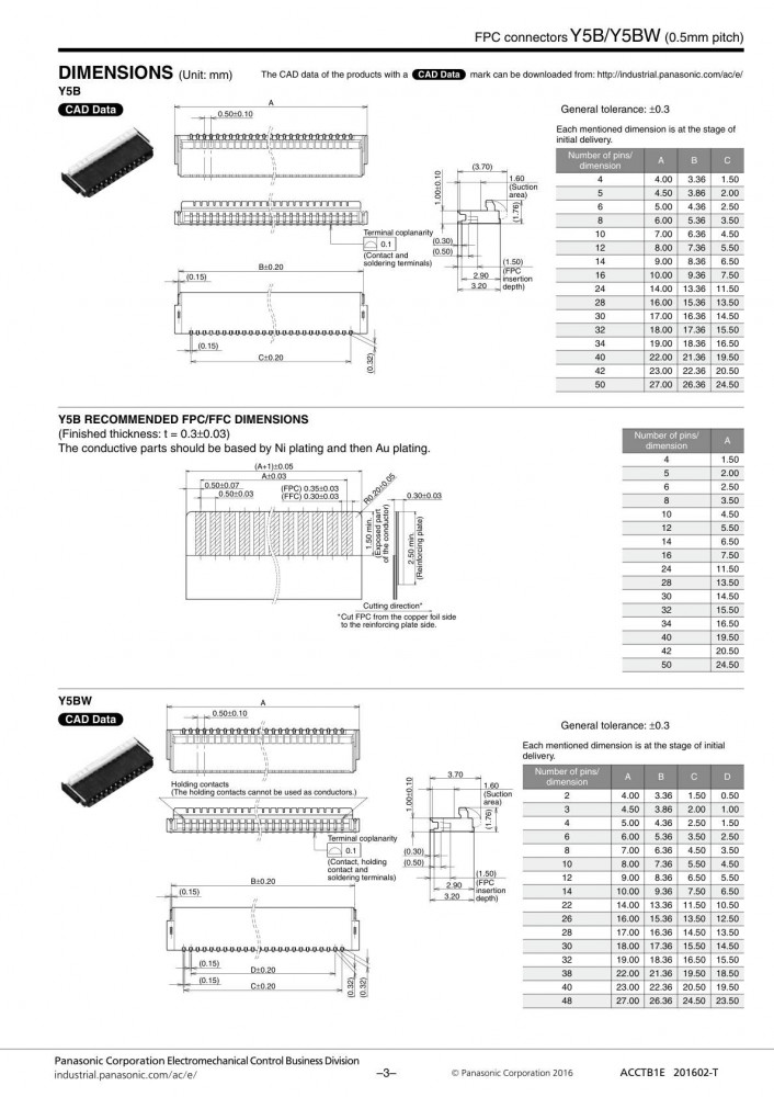 AYF533065T datasheet page 3