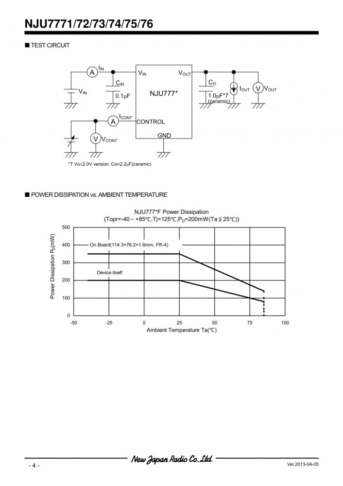 NJU7774 datasheet page 4