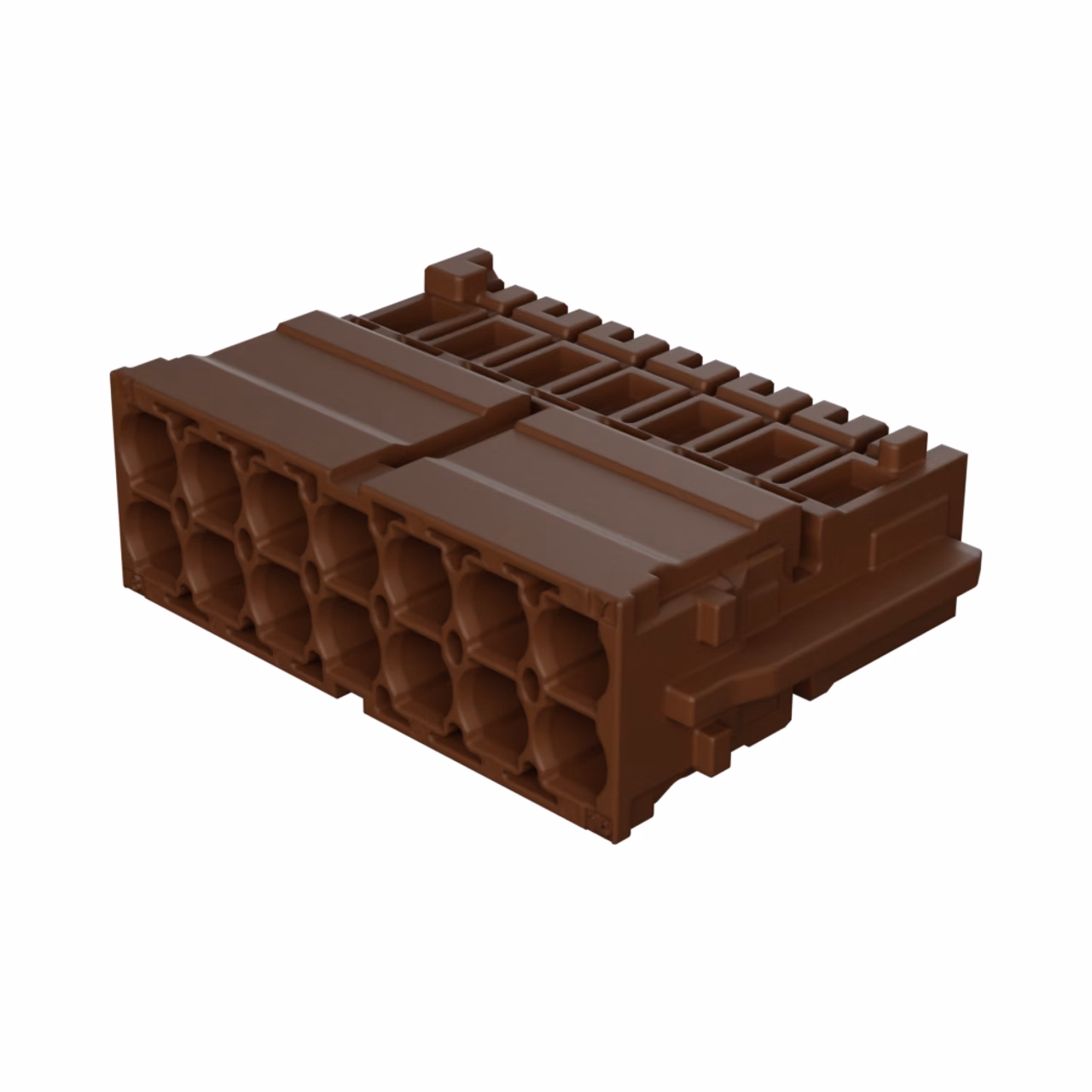 MX-DaSH 1.2 Large Terminal Receptacle Cartridge, 14 Circuits, Keying Option F, Brown for sale