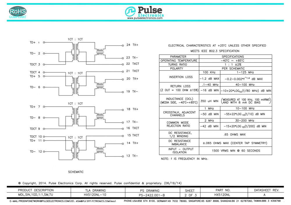 HX5120NLT datasheet sheet 2