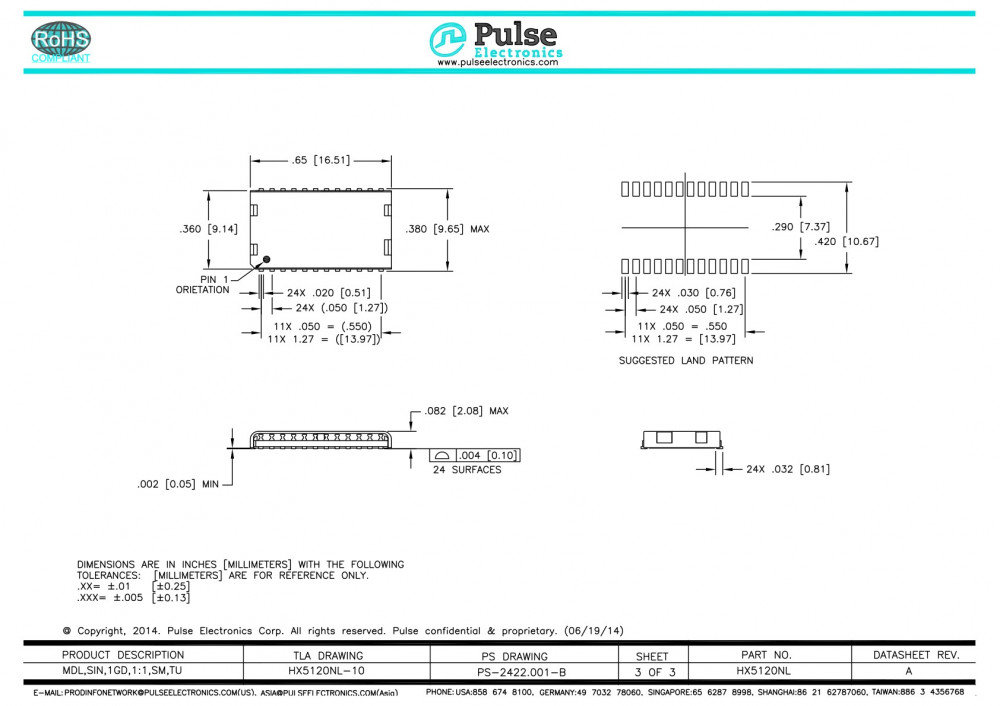 HX5120NLT datasheet sheet 3