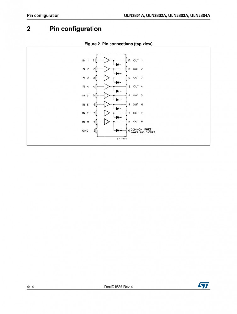 ULN2801A datasheet page 4
