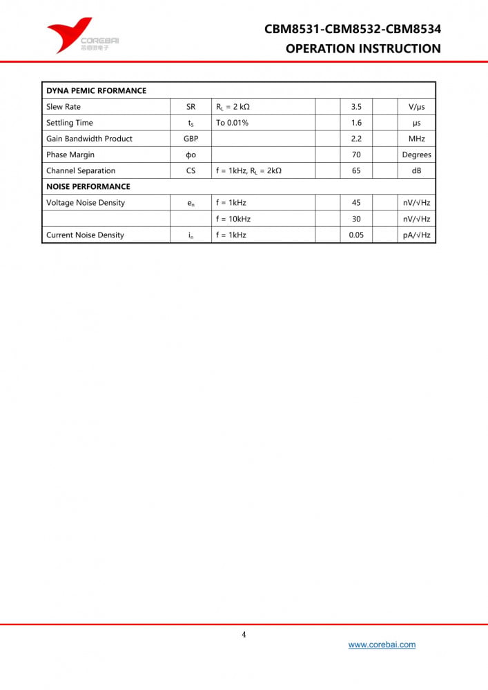 CBM8532AMS8 datasheet page 4