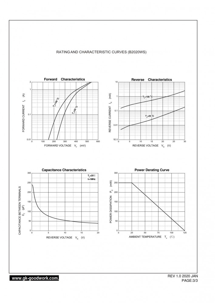 B2020WS datasheet page 3