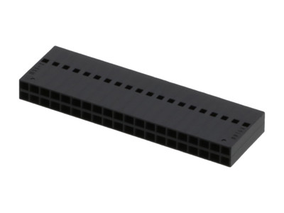2.00mm Pitch, Micro-Lock Plus Receptacle Crimp Housing, Dual Row, Positive Lock, 14 Circuits, Low-Halogen, Natural (White)