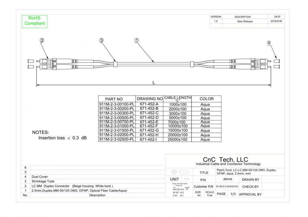 CNC Tech 911M-2-3-00200-PL technical drawing preview