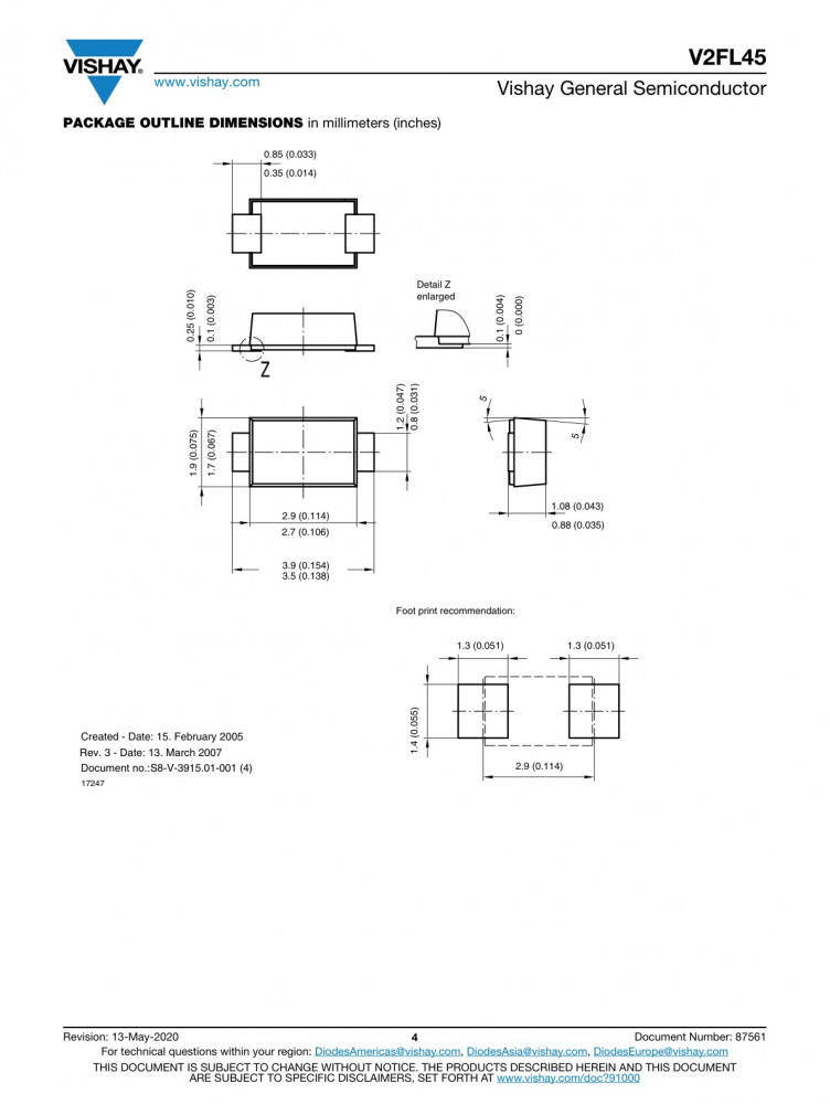V2FL45-M3/H datasheet page 4