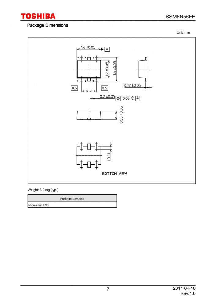 SSM6N56FE,LM datasheet page 7