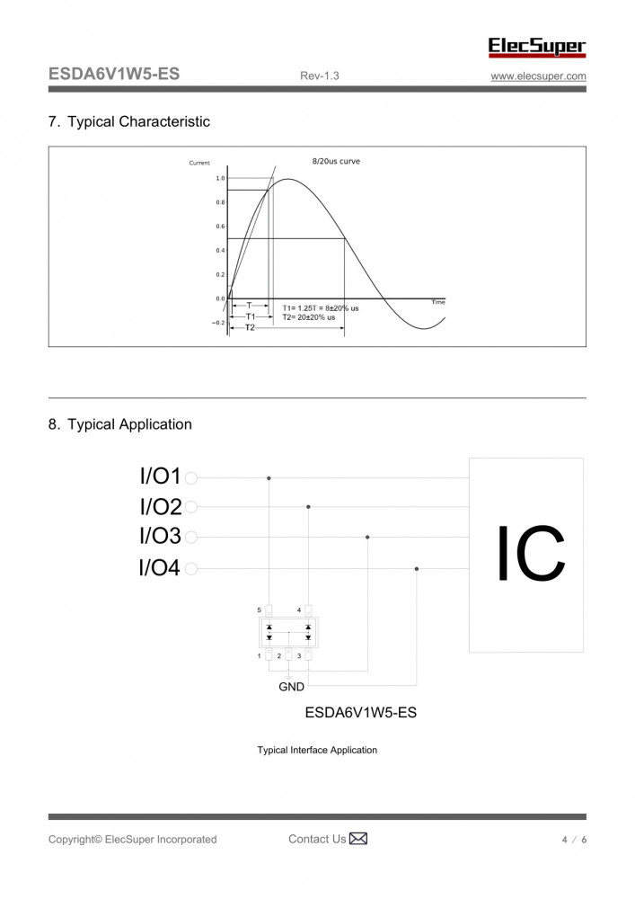 ESDA6V1W5-ES datasheet page 4