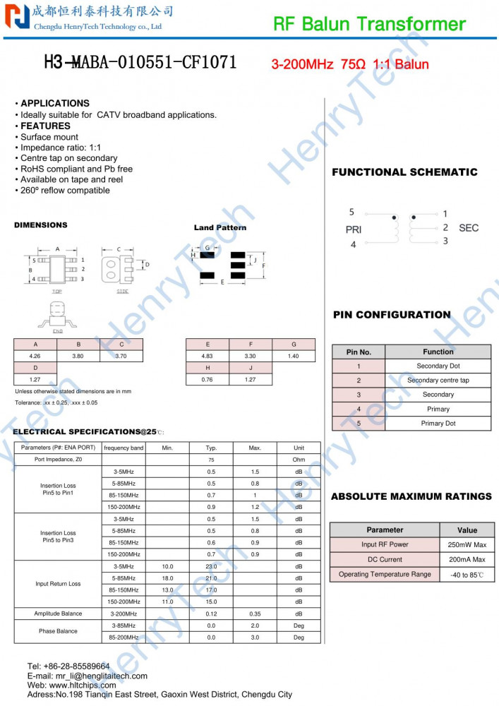 H3-MABA-010551-CF1071 datasheet page 1
