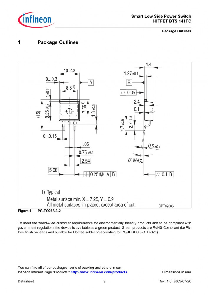 BTS141TCBUMA1 datasheet page 9
