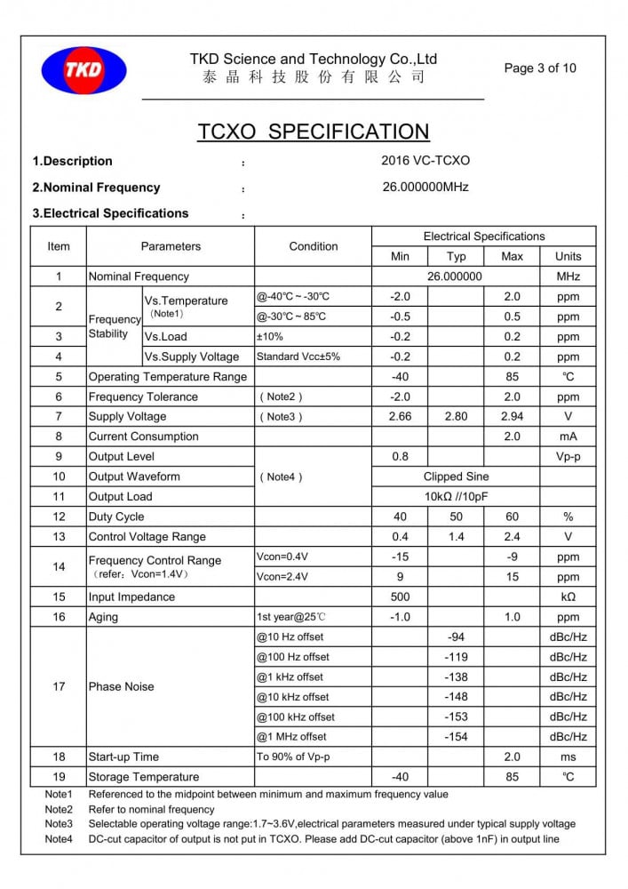 TC20D026000GECC111 technical document page 3