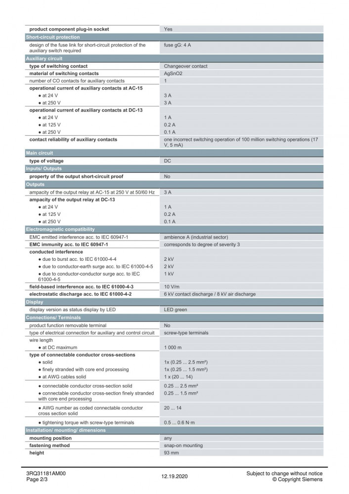 3RQ31181AM00 datasheet page 2