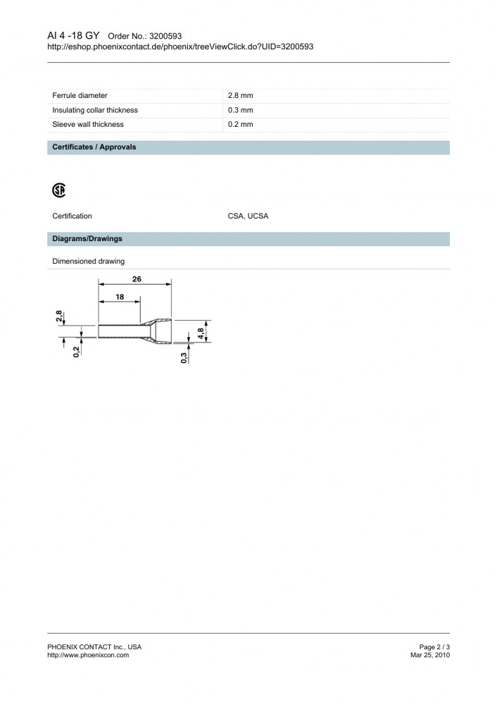 Phoenix Contact 3200593 product document page 2