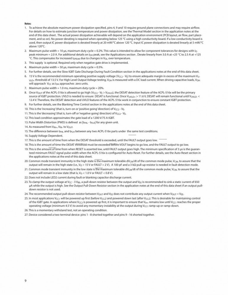 ACPL-5161-300 datasheet page 9