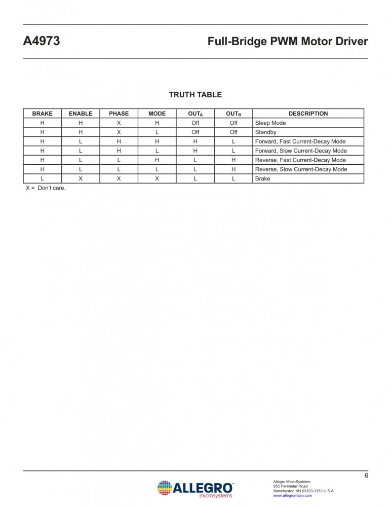 A4973 datasheet page 6