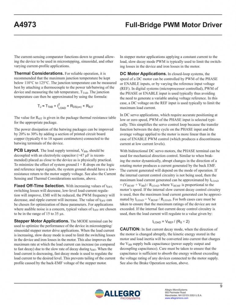 A4973 datasheet page 9
