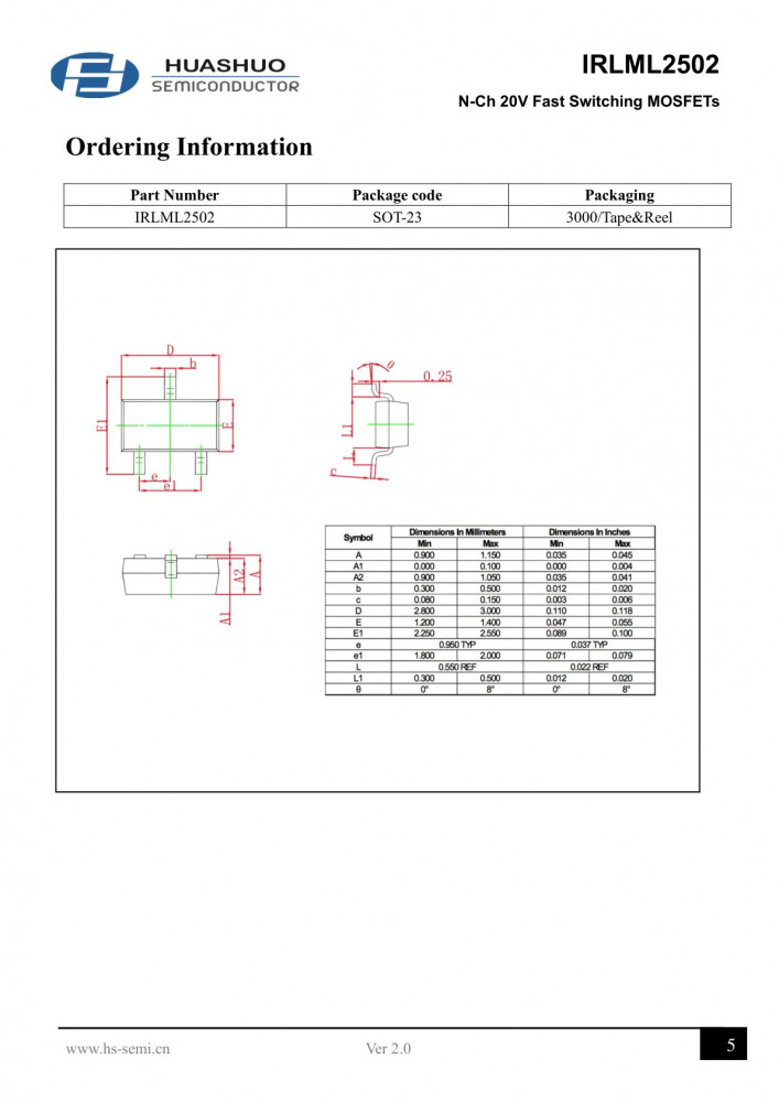 IRLML2502 datasheet page 5