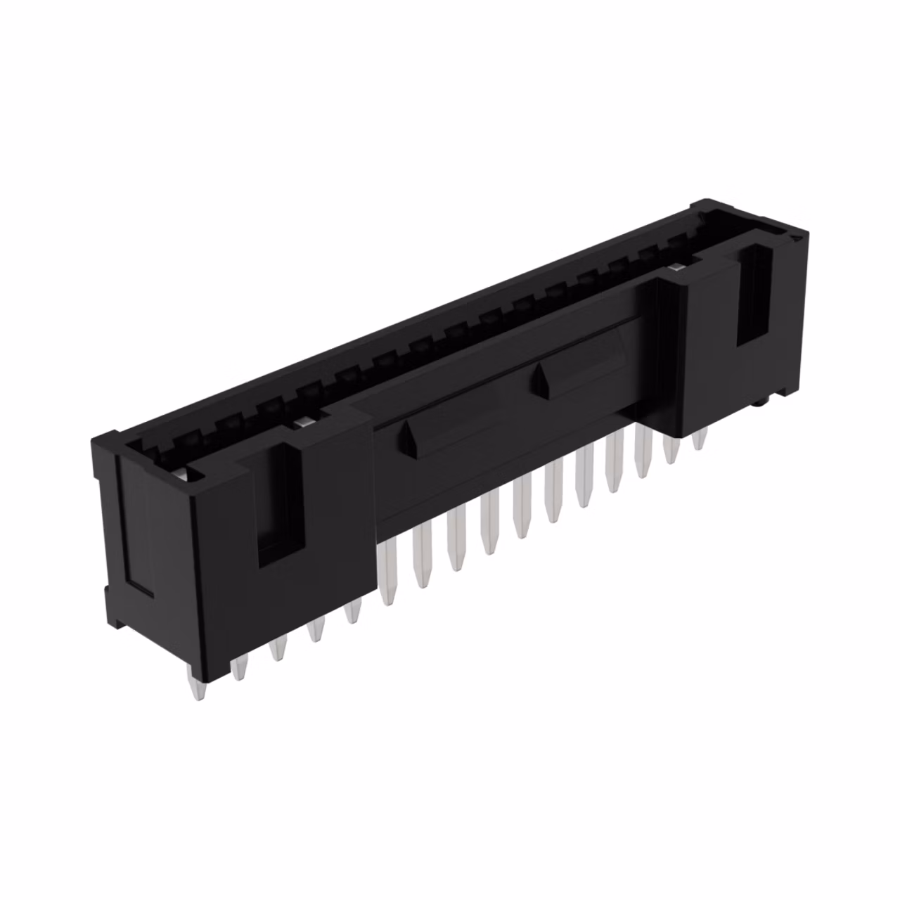 1.25mm Pitch, Micro-Lock Plus PCB Header, Single Row, Vertical, Through Hole, Tin-Bismuth Plating, Positive Lock, 16 Circuits, Low-Halogen, Black for sale