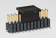 Slim-Grid Header, 6 Circuits, Surface Mount, Vertical, Unshrouded, 0.05µm Overall Gold (Au) Plated, with Pick-and-Place Cap, Tube, Lead-Free for sale