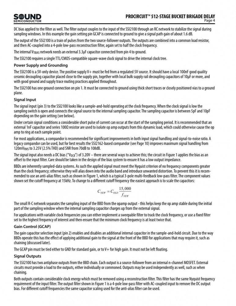 SSI2100 datasheet page 4