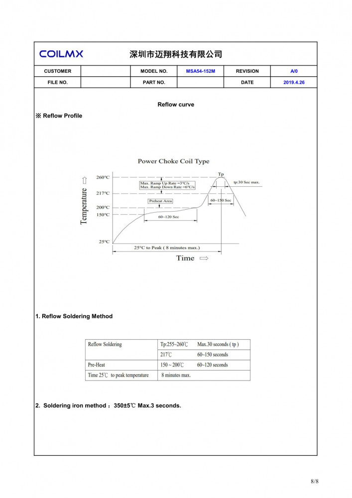 MSA54-152M technical document page 8