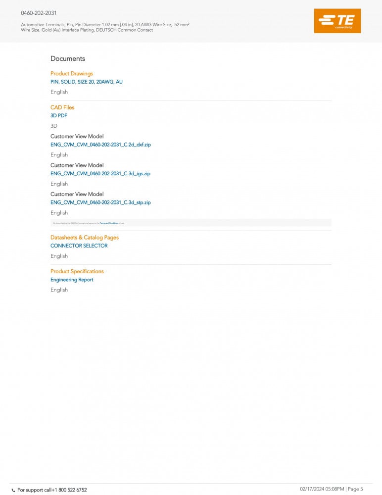 0460-202-2031 technical document page 5