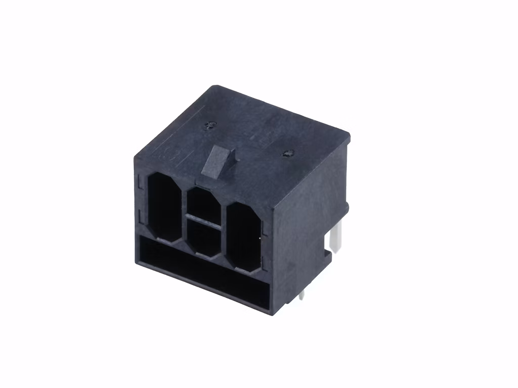 Micro-Fit+ OCP M-PIC 12V Vertical Header, Through Hole, 3.00mm Pitch, 12 Circuits (6 Power, 6 Signal), Matte Tin (Sn) Plating, Black, Tape and Reel