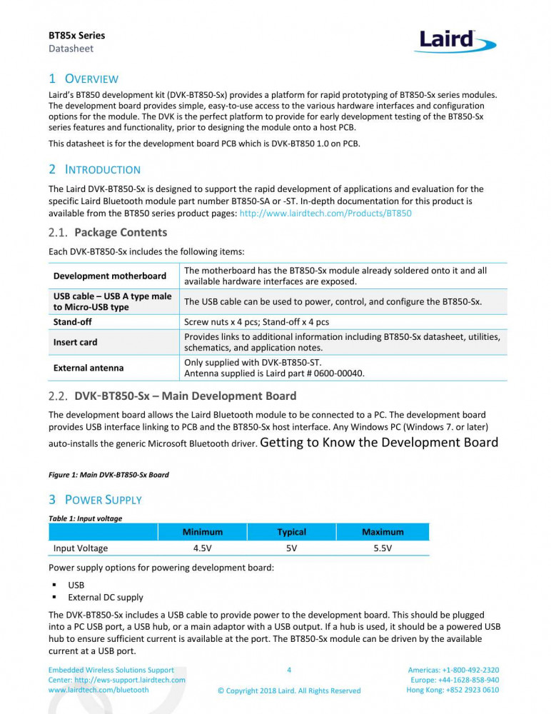 DVK-BT850-ST datasheet page 4