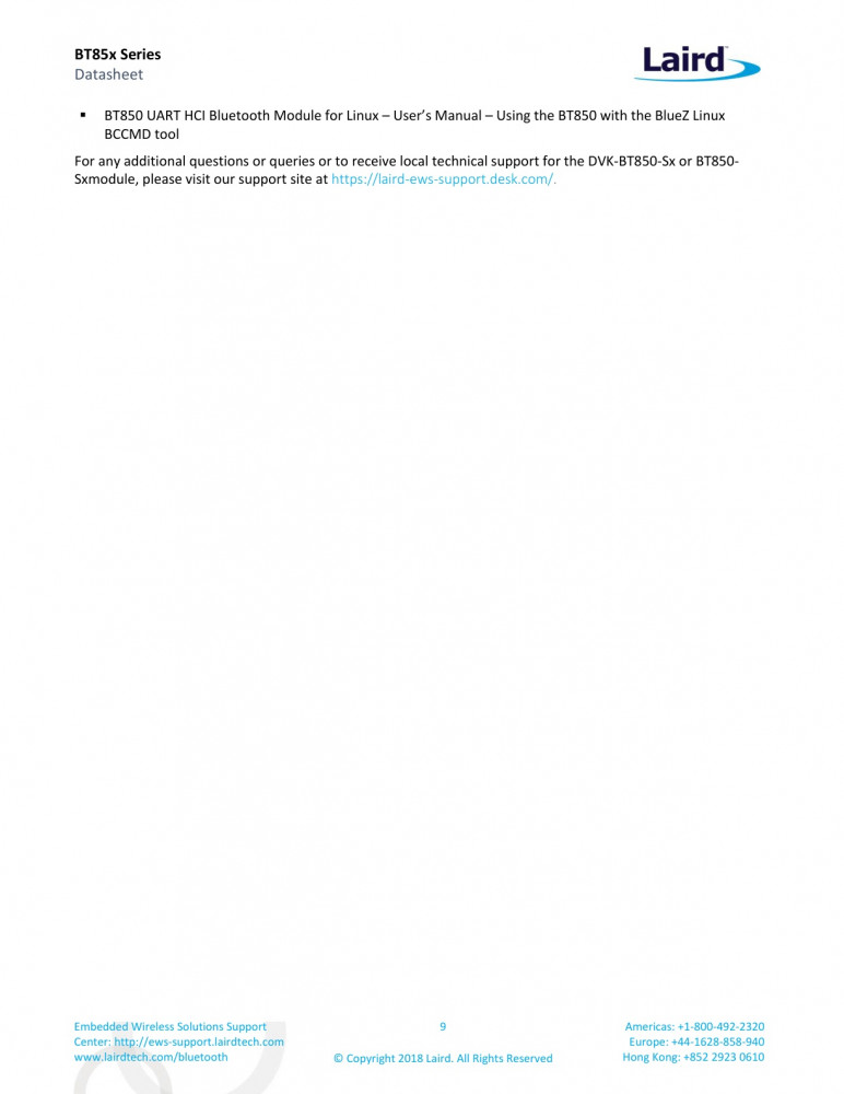 DVK-BT850-ST datasheet page 9