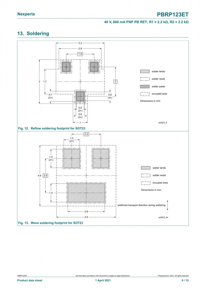 PBRP123ET datasheet page 9