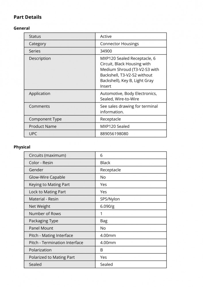 MOLEX 349006128 document image, page 2
