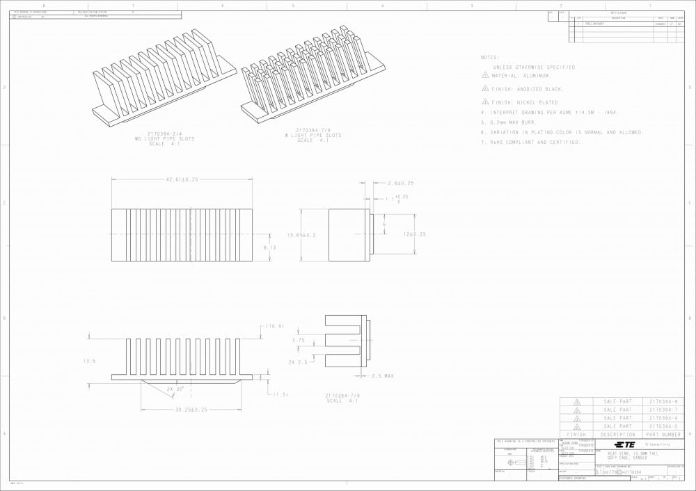 Technical drawing preview for TE Connectivity 2170394-4