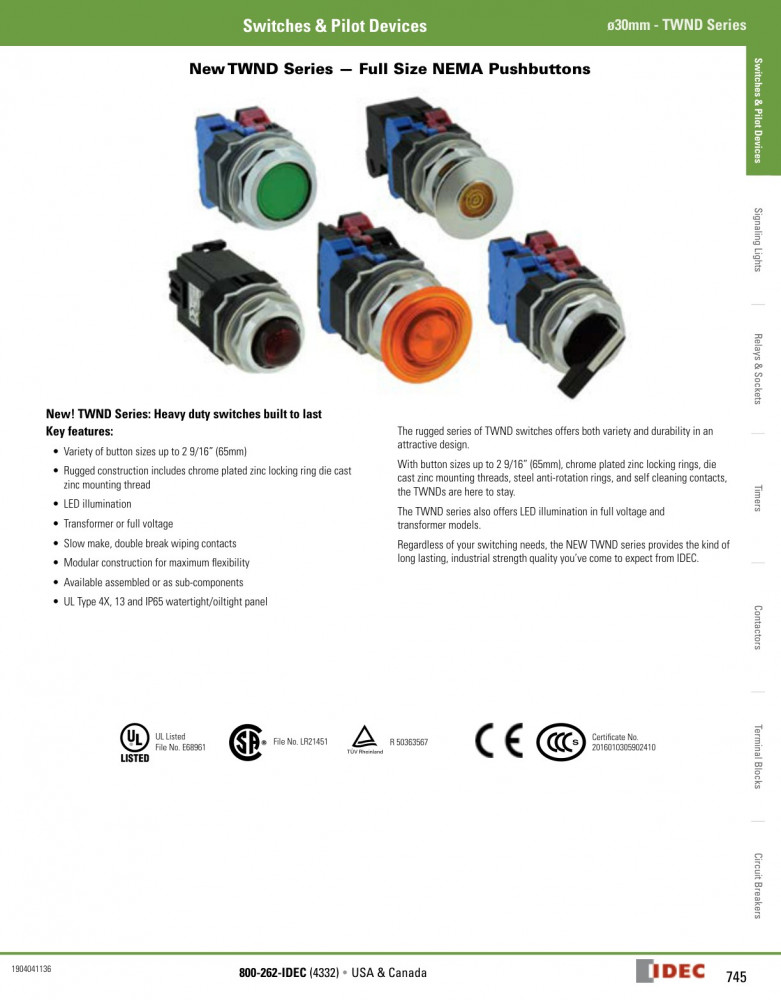 IDEC TWND technical document page 1