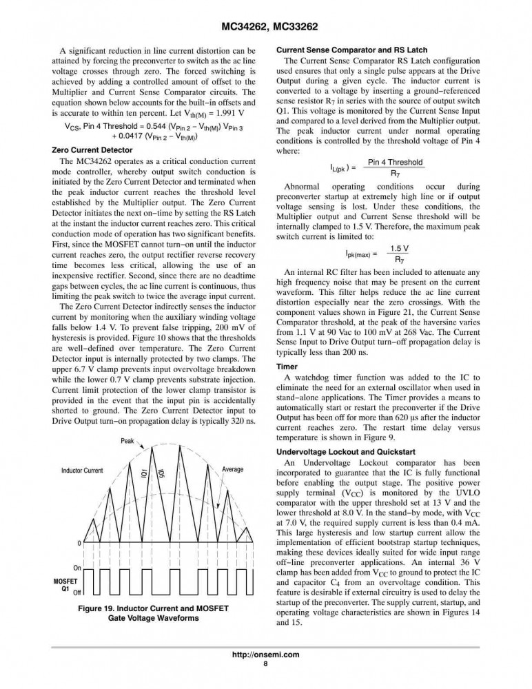 MC34262 datasheet page 8